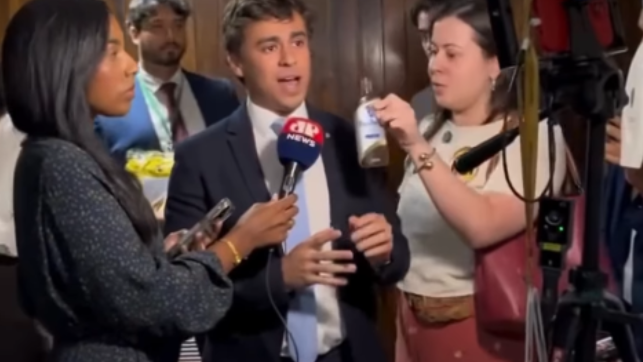 Sâmia entrega óleo de peroba a Nikolas e clima esquenta na Câmara ...